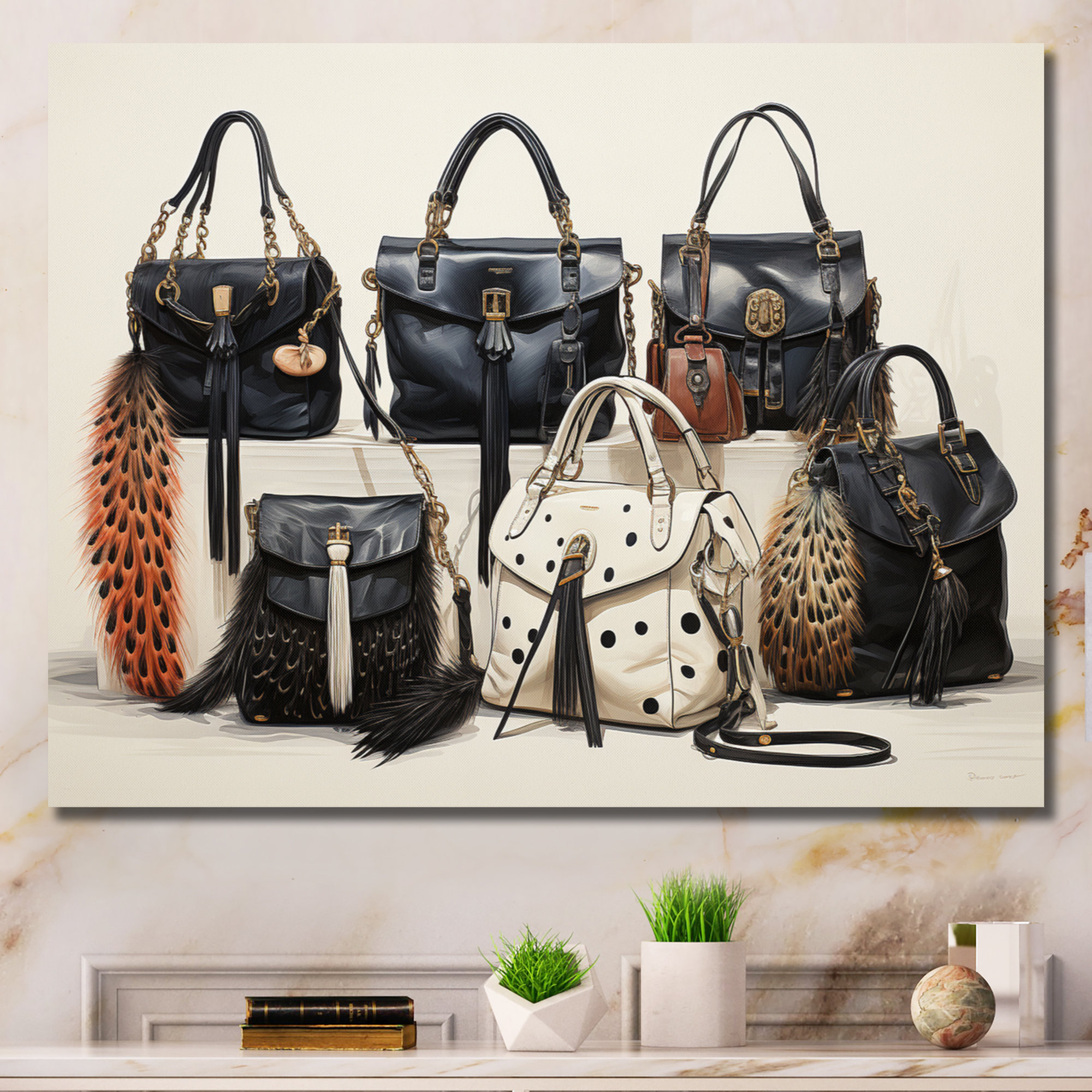 Everly Quinn Minimalims Designer Bag Envy II - Print - Wayfair Canada